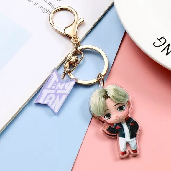 Accessories | Bts Tinytan Jimin Acrylic Keychain Mic Drop Version ...